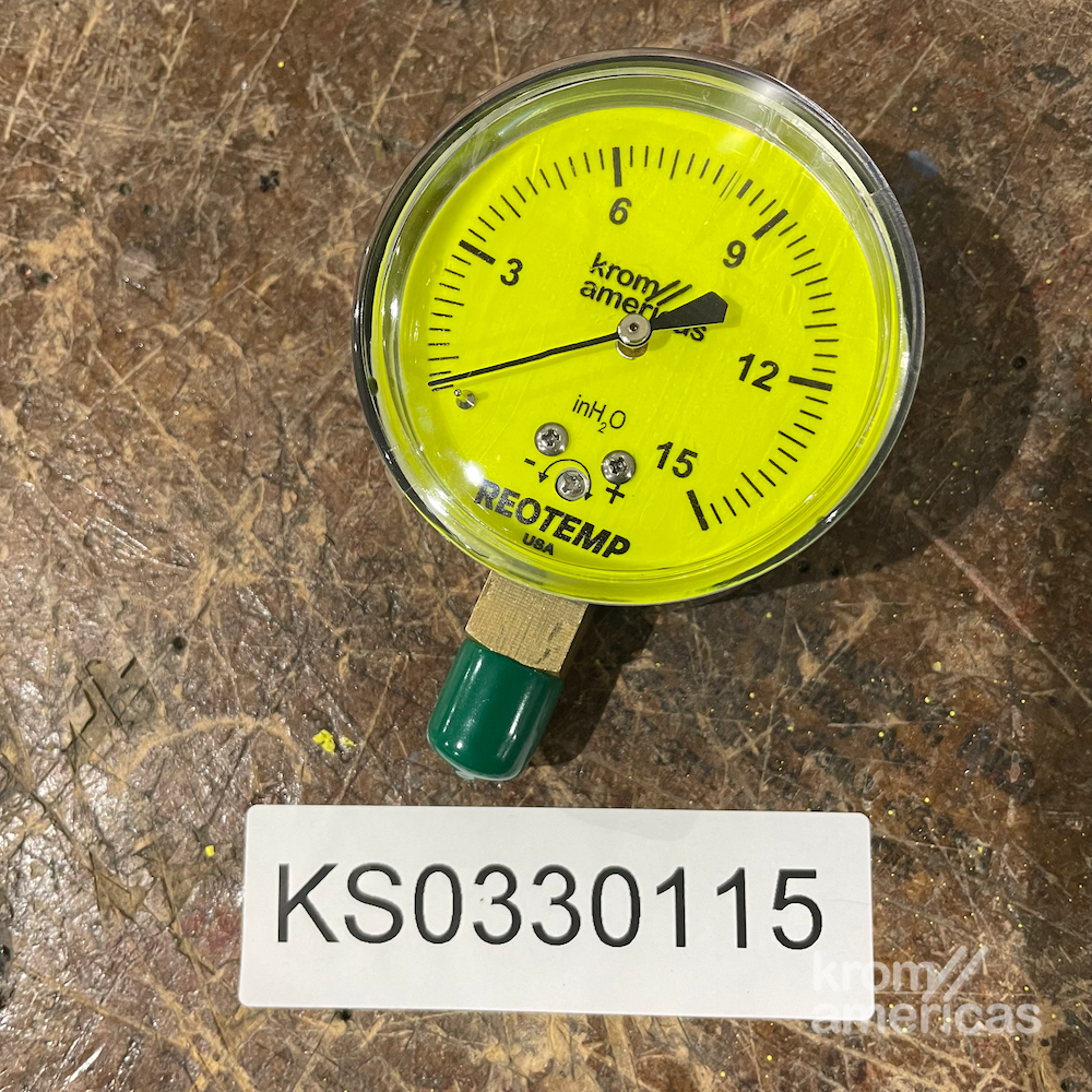 KromAmericas | KS0330115 - Pressure gauge, 0-15 WC
